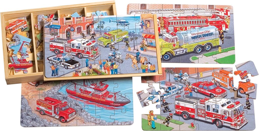 Buy Best Vehicle Puzzle Box 4 in a Wooden Box - Kids & Family Limited