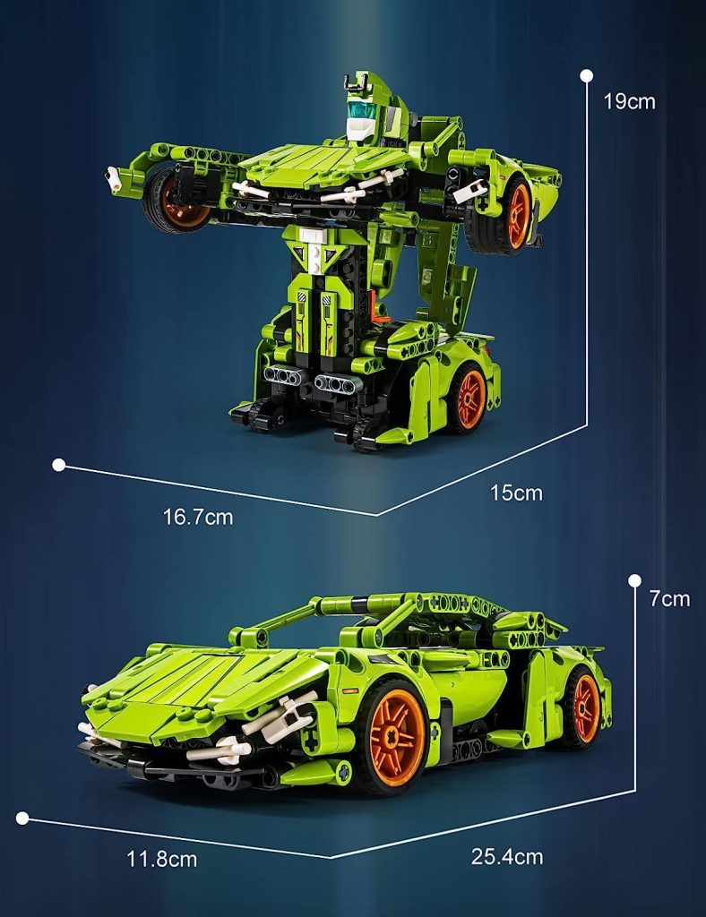 Super Sports Car Transformable Robot Building Blocks Set - Kids ...