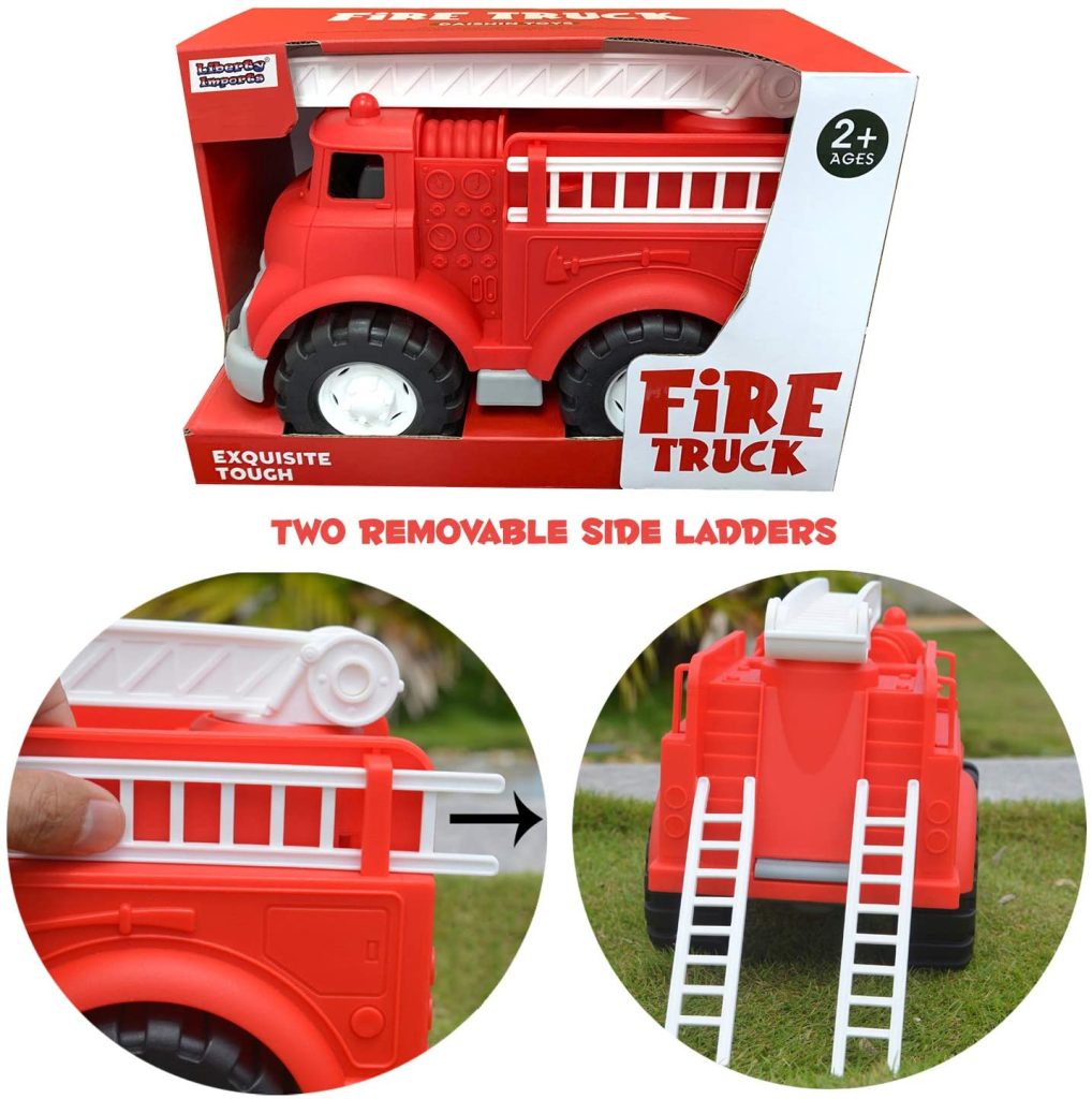 Big Plastic Toy Fire Truck for Kids - Kids & Family Limited