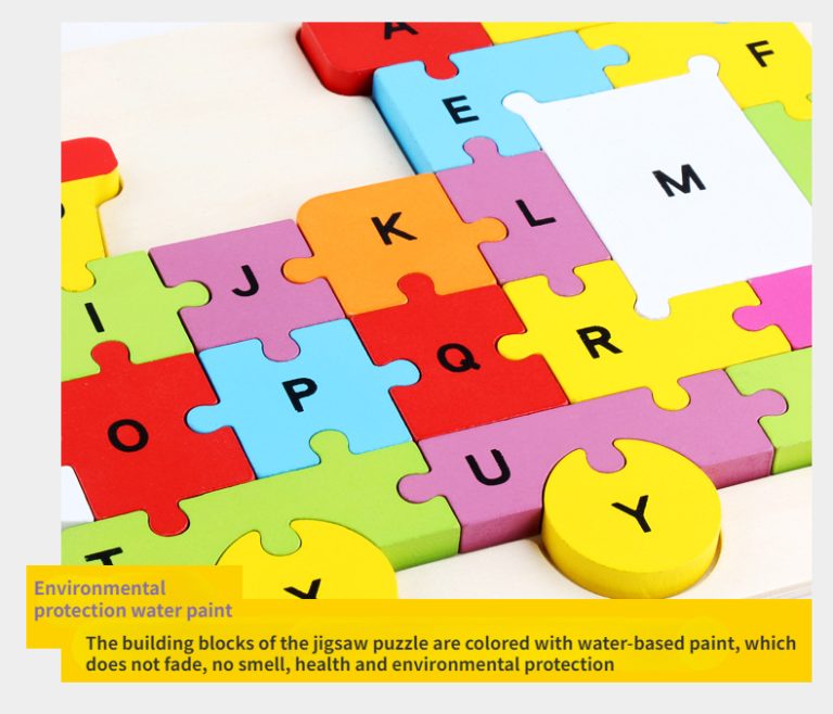 Wooden ABC Puzzles Block - Kids & Family Limited