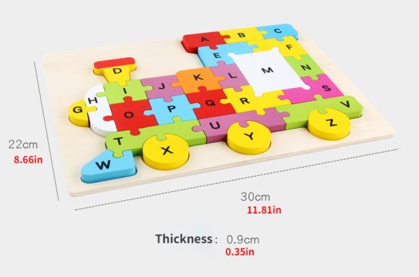 Wooden ABC Puzzles Block - Kids & Family Limited