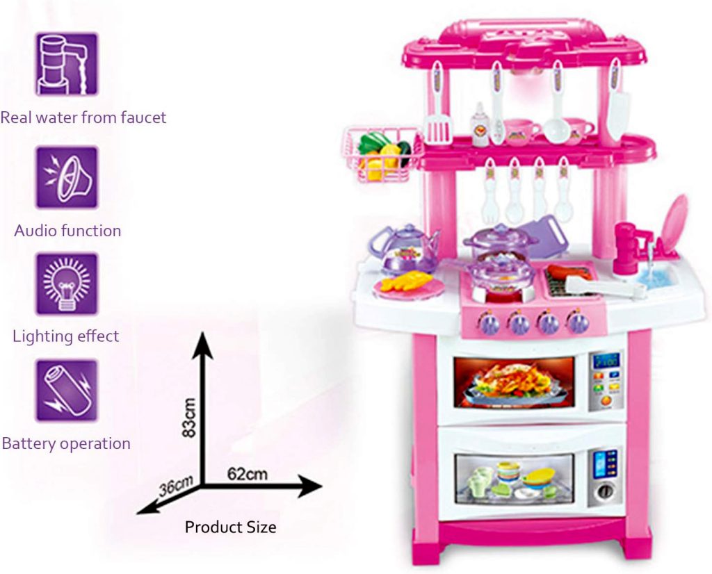 Kitchen Toy Set Role Playing Game,with Lights And Sound - Kids & Family ...