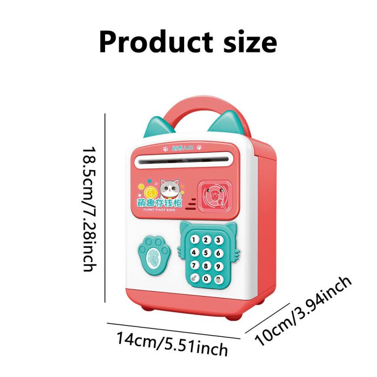 Fingerprint Unlock Coin Bank - Kids & Family Limited